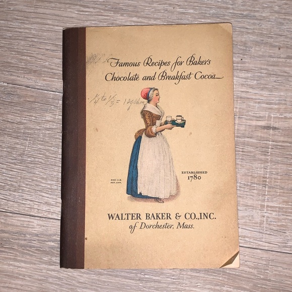 Walter Baker | Kitchen | Antique 928 Famous Recipes For Bakers ...